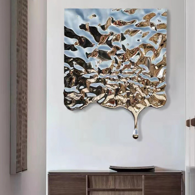 CHROME Drip │ Wall Art Luxury Artwork │ Elite Home Decor – EliteHomeDecor
