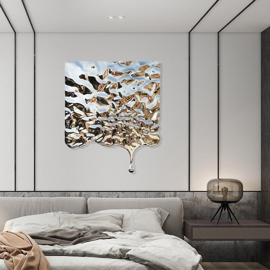 CHROME Drip │ Wall Art Luxury Artwork │ Elite Home Decor – EliteHomeDecor